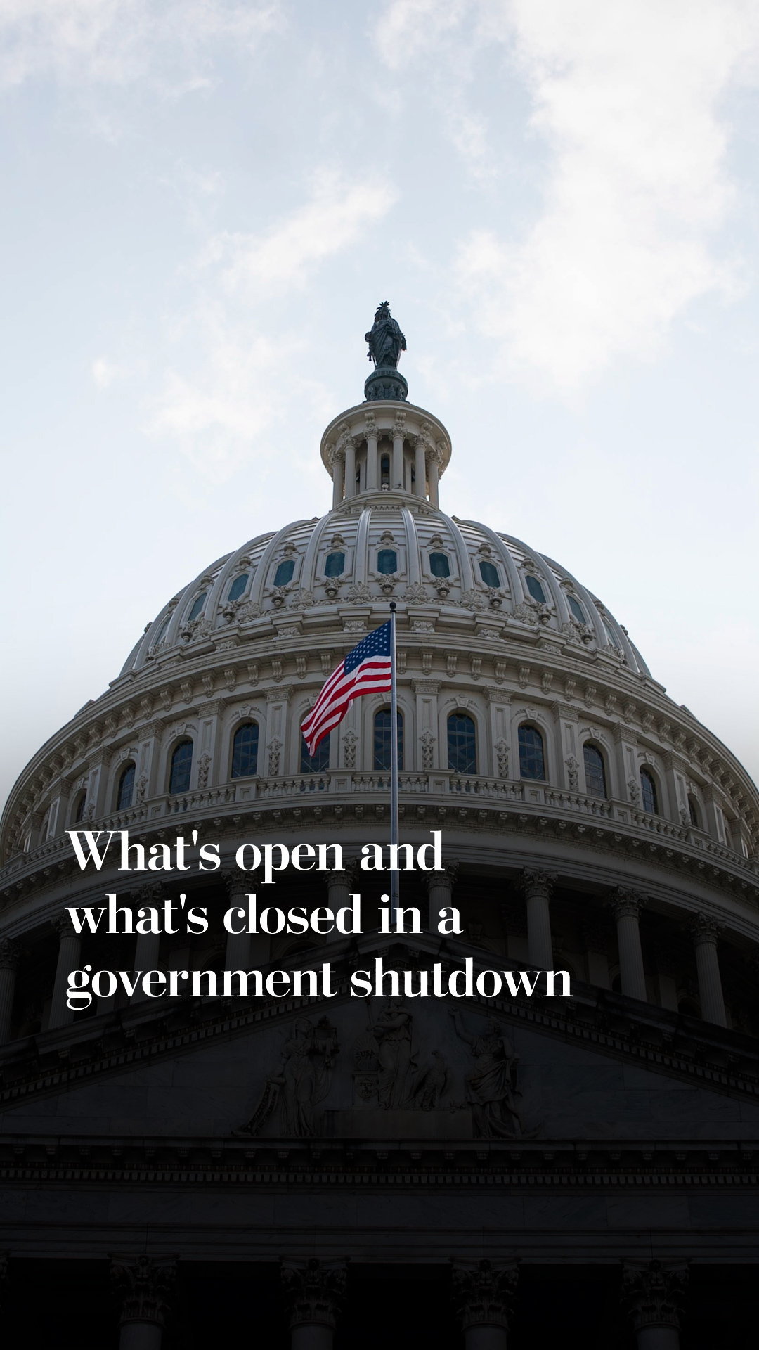 What's open and closed in a government shutdown