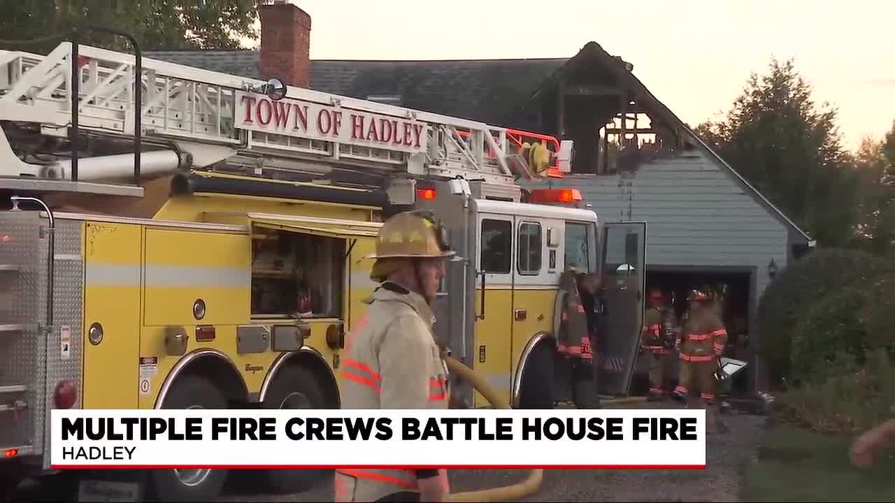 Multiple emergency crews respond to Hadley structure fire