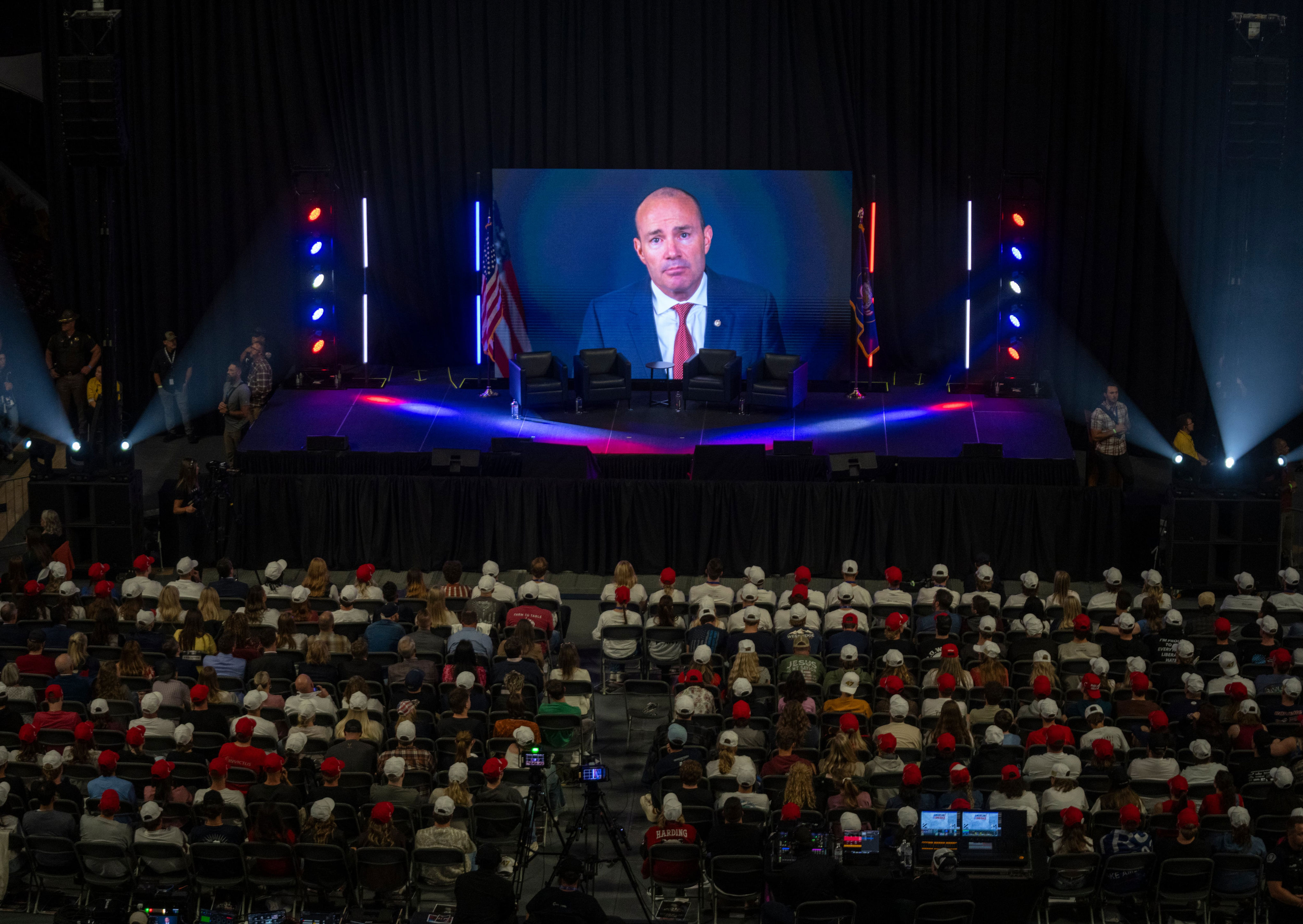 Speaking in Charlie Kirk’s place, Utah Gov. Cox booed at USU ahead of ...