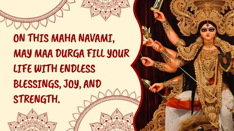 Maha Navami 2025 wishes : 50+ messages, images, WhatsApp and Facebook ...