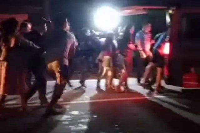 Students pass out in Passi City after major quake