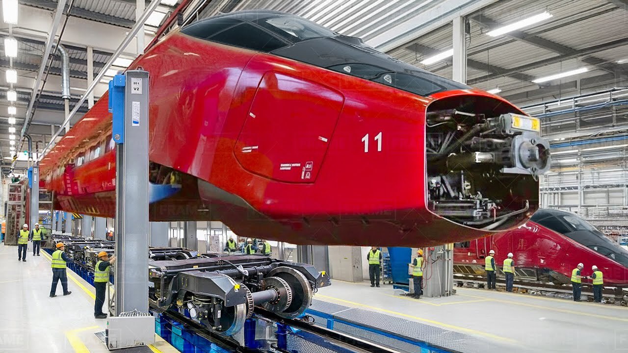 Inside Billion $ Factory Producing Super Fast Trains - Production Line