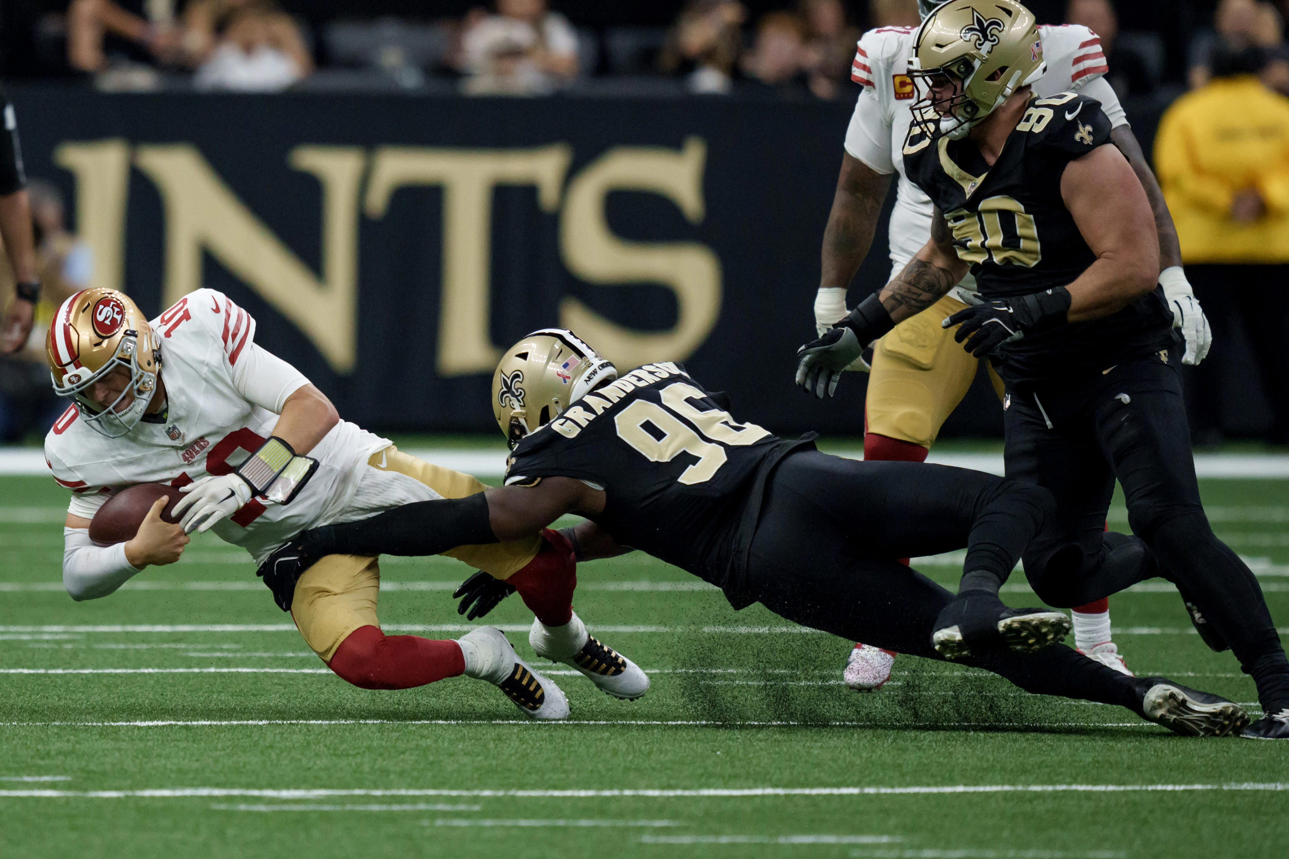 49ers fix huge roster issue, swap 2 picks for Saints $52 million DE in projected NFL trade