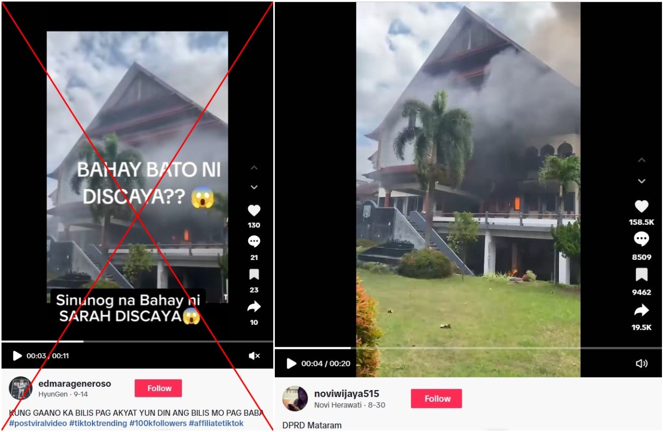 Blaze at Indonesian government building falsely linked to Philippines' corruption scandal