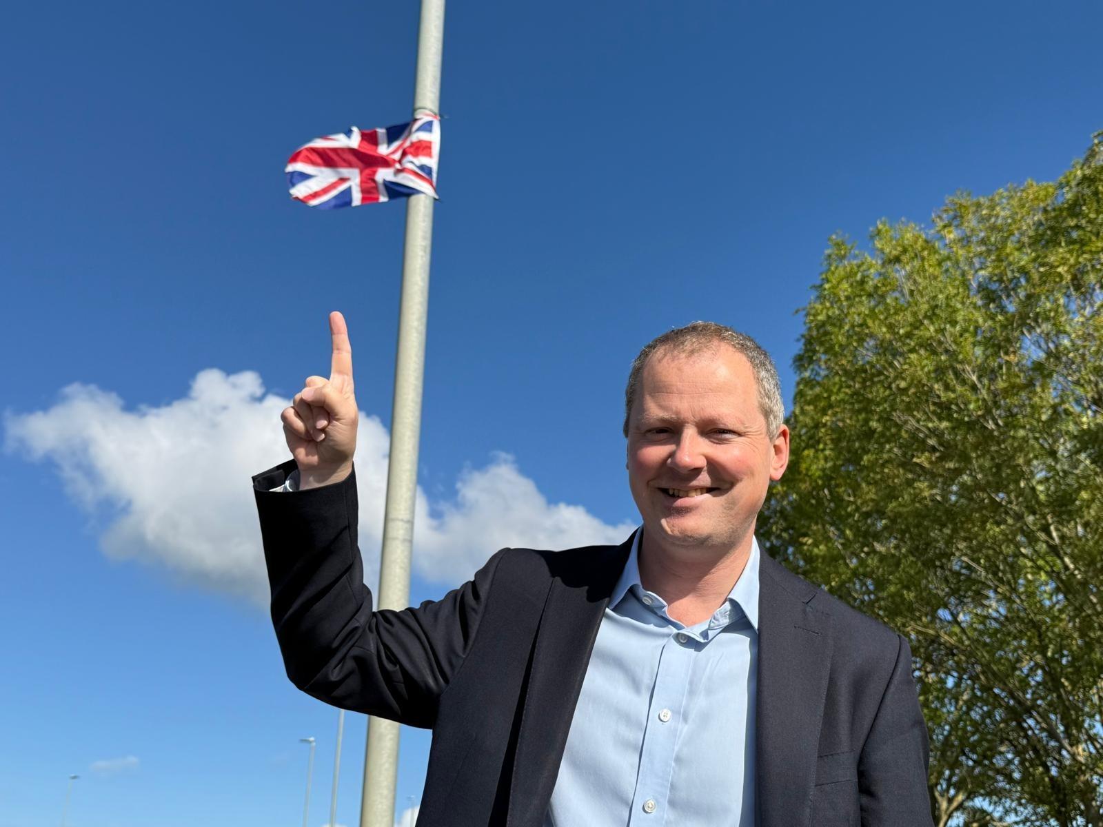 Harborough's MP calls for more permanent flagpoles so Union Flag and St ...