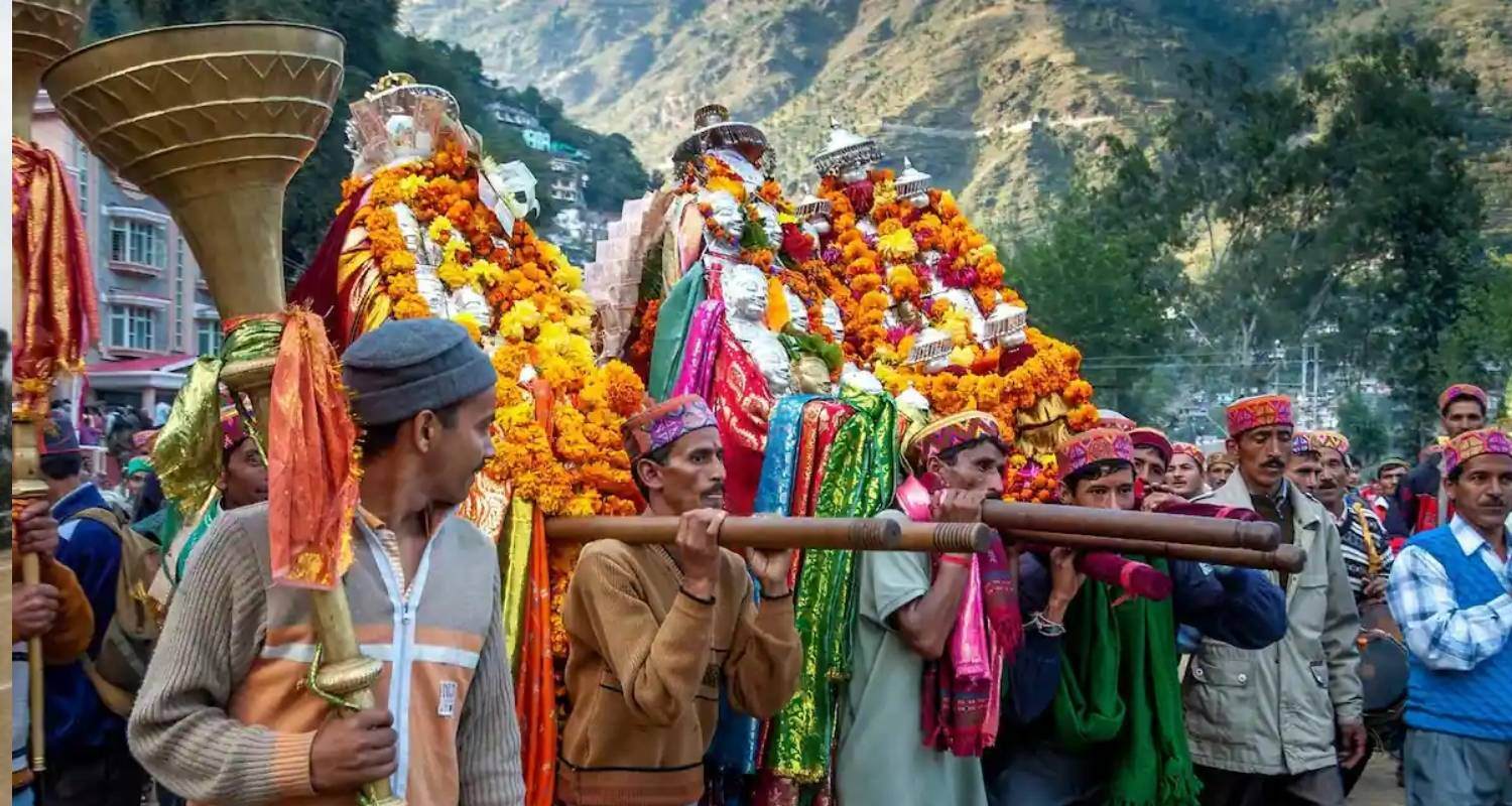 The sacred palanquins of deities have started arriving for the seven ...