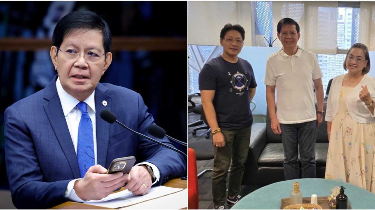 Sen. Ping Lacson explains his viral photo together with the Discayas