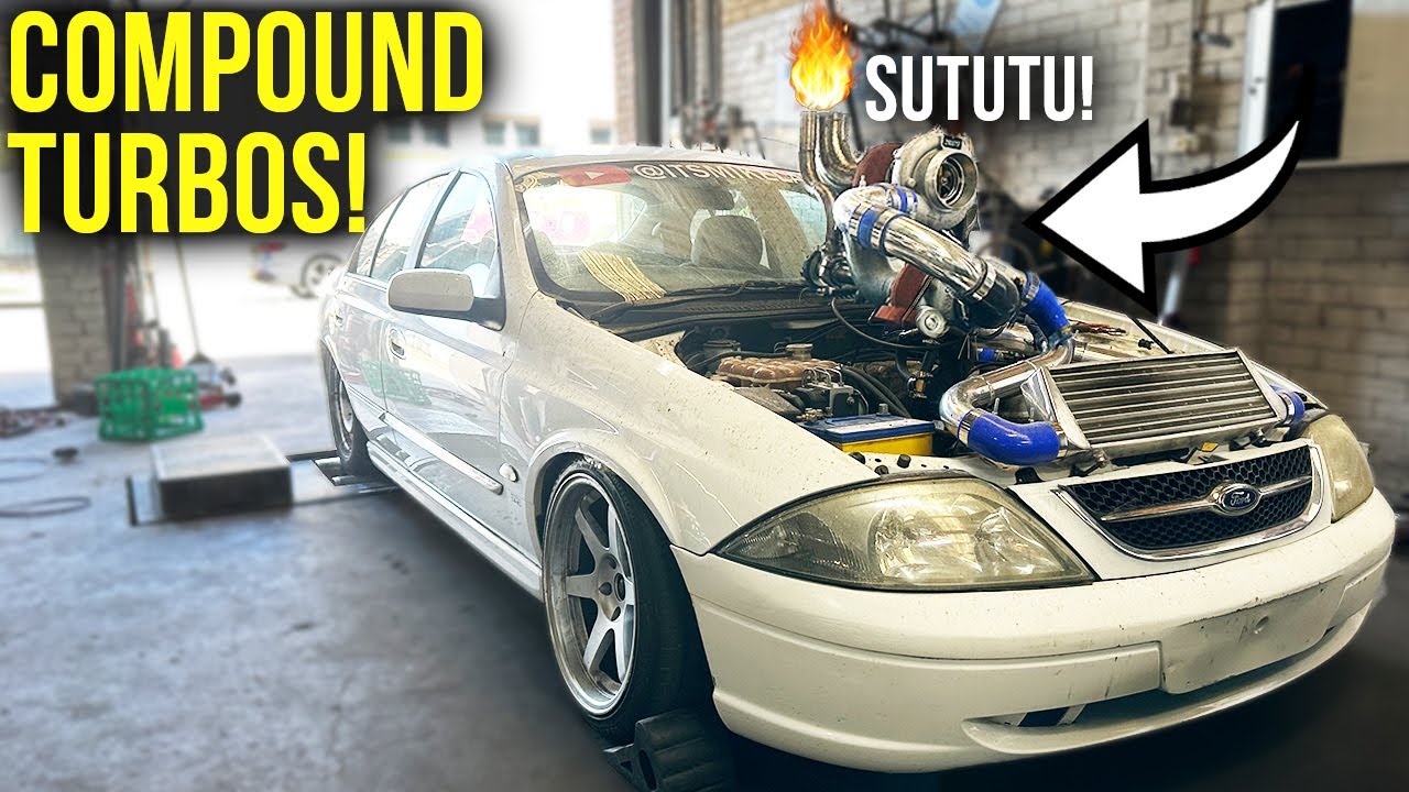 Twin Turbo AU Falcon Insane Dyno Tune Power Run