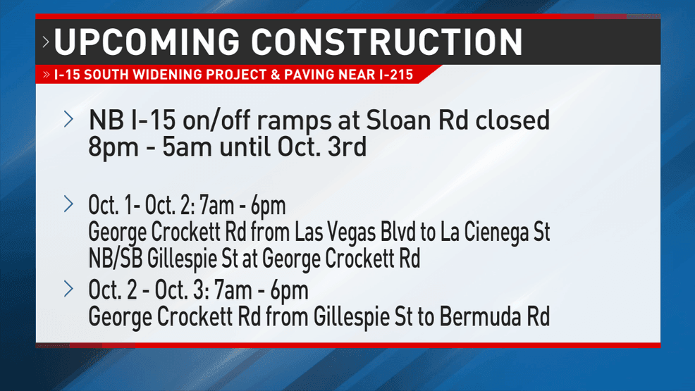 I-215 paving project prompts nightly lane closures in Las Vegas