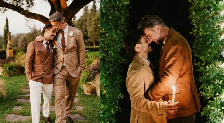 Luca Calvani sposa il compagno Alessandro Franchini: le nozze in ...