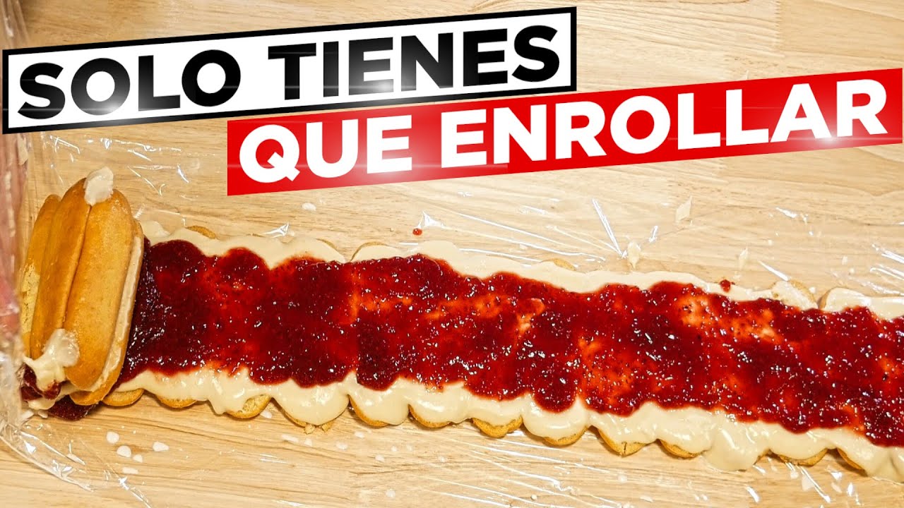 Postre Enrollado Cremoso y Rápido Sin Horno