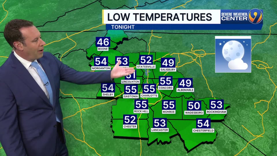 Wednesday morning's forecast with Meteorologist Keith Monday
