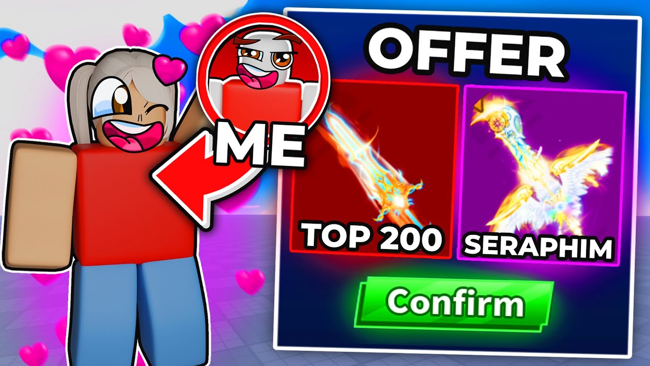 Pretended to Be a Girl and Scored FREE Rare Swords in Blade Ball!