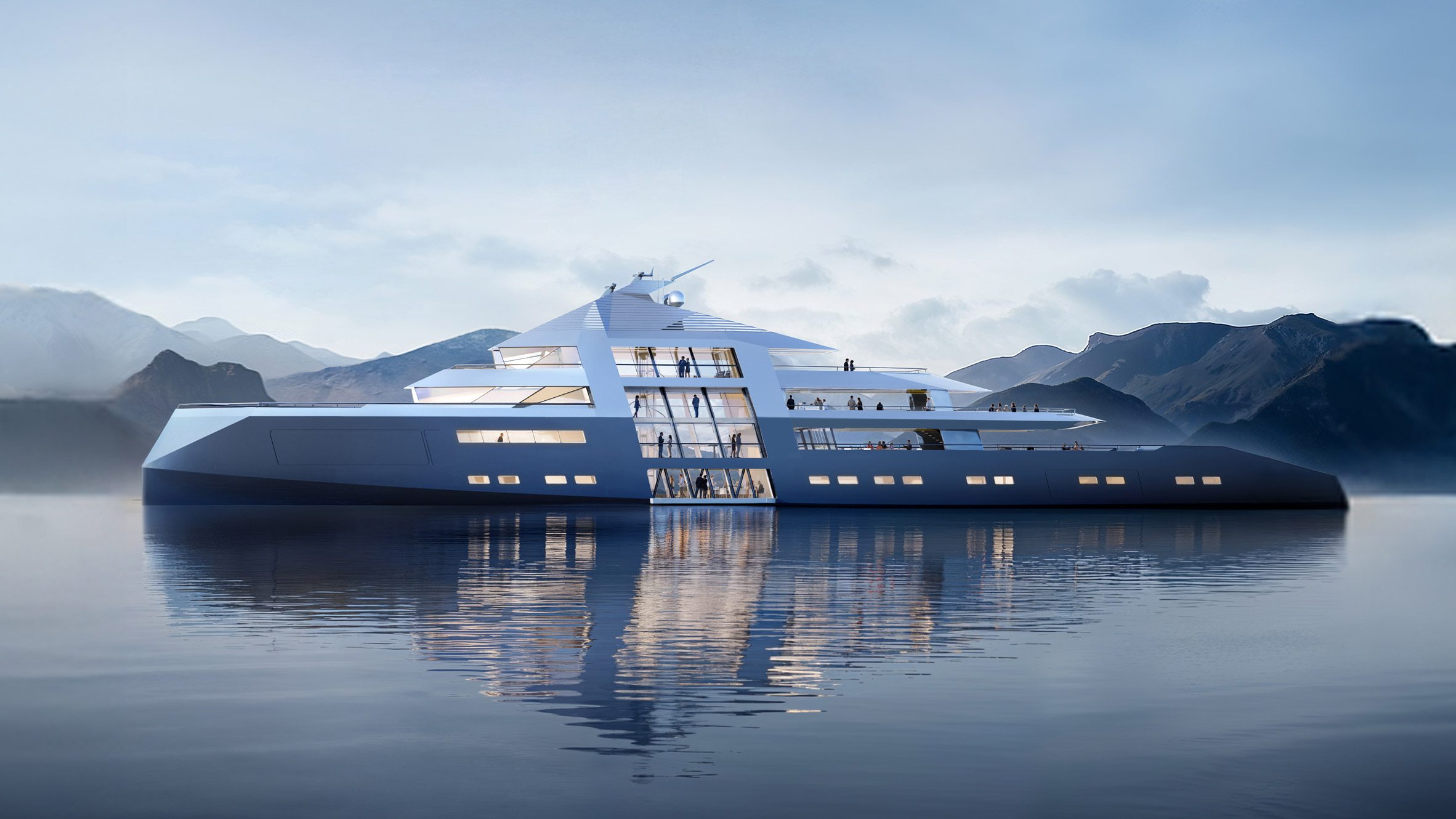 Foster + Partners brings triple-height interiors to megayachts with ...