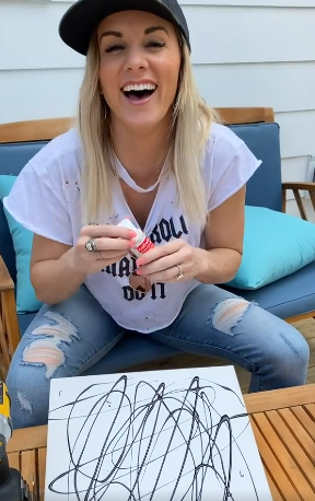 DIY Spin Art Canvas — Paint and Drill Technique