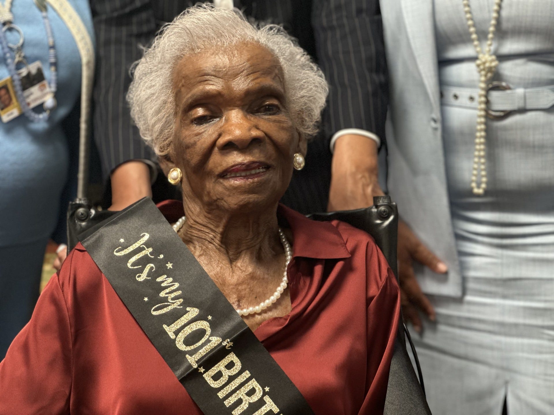 Mary McLeod Bethune's private secretary, Senorita Locklear, celebrates ...