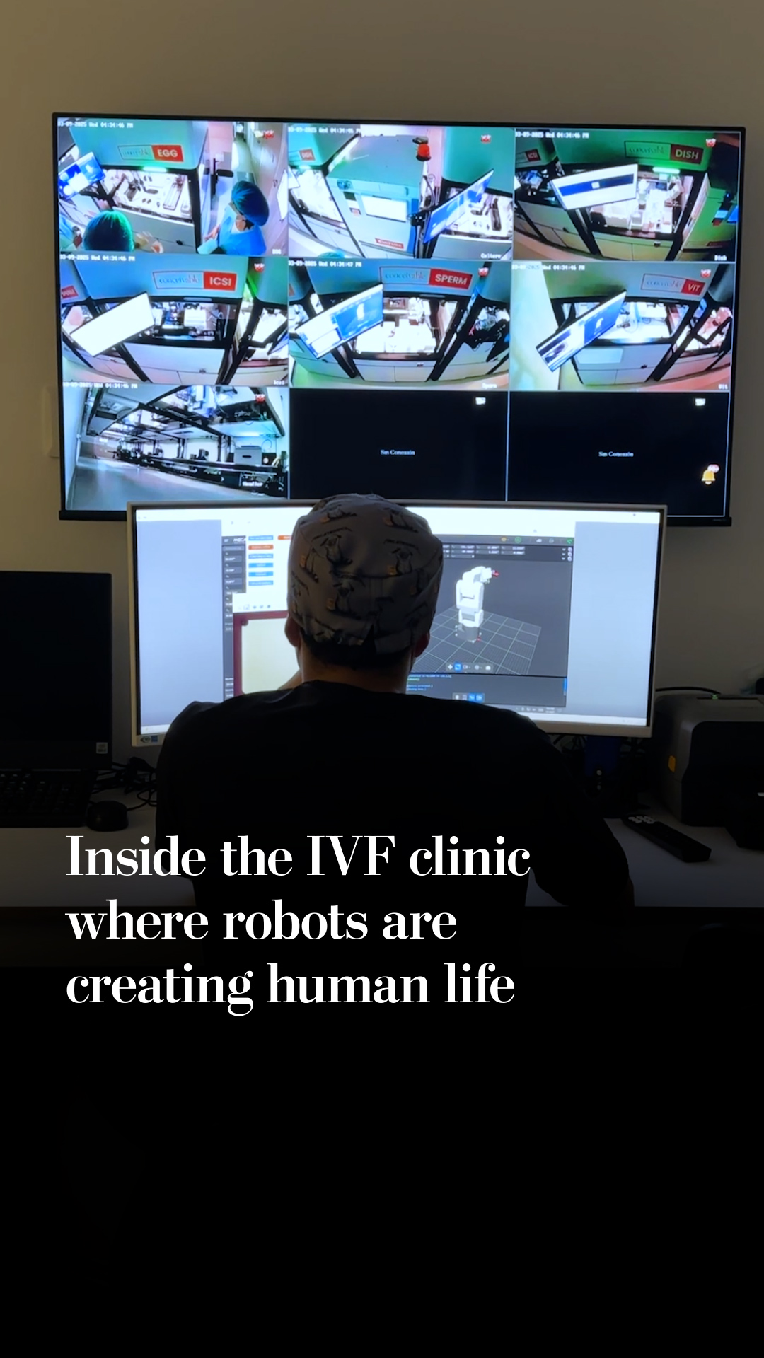 Inside the IVF clinic where robots are creating human life