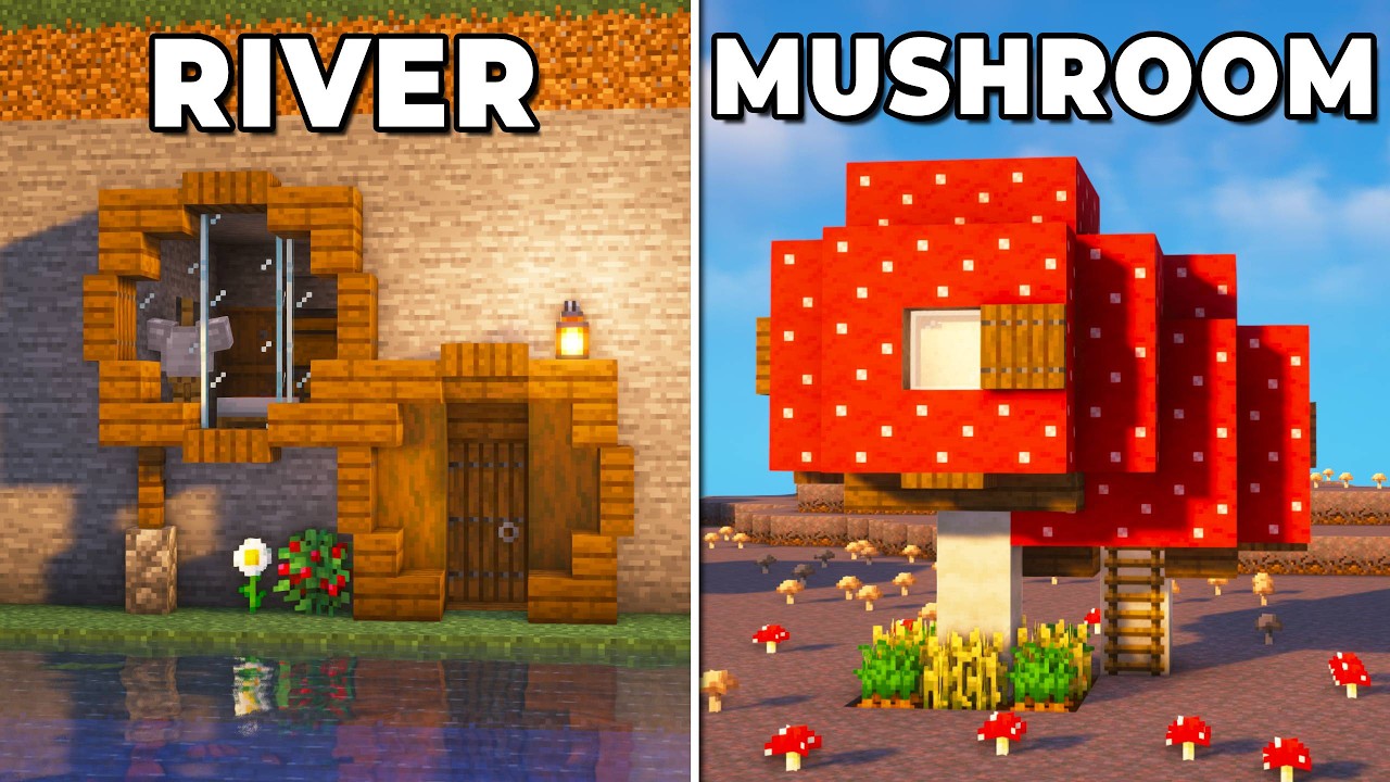 3 Base Builds Across Minecraft Biomes