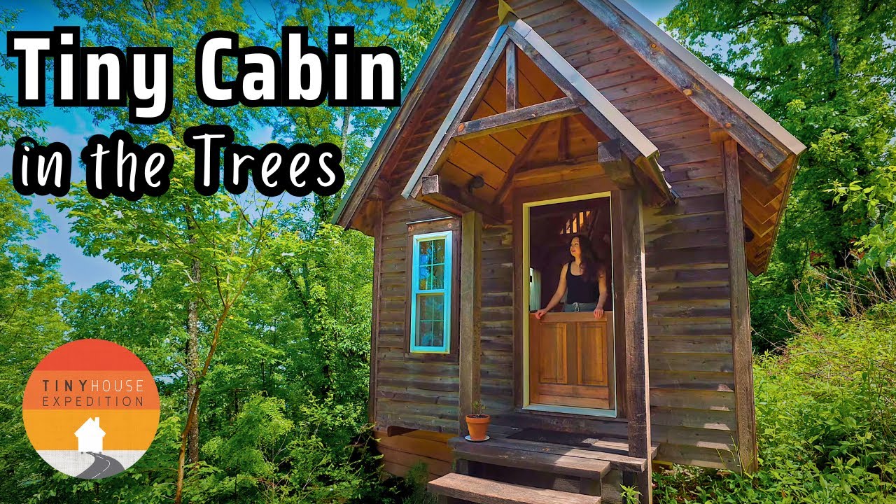 Could you live here? Dreamy tiny house cabin in the trees