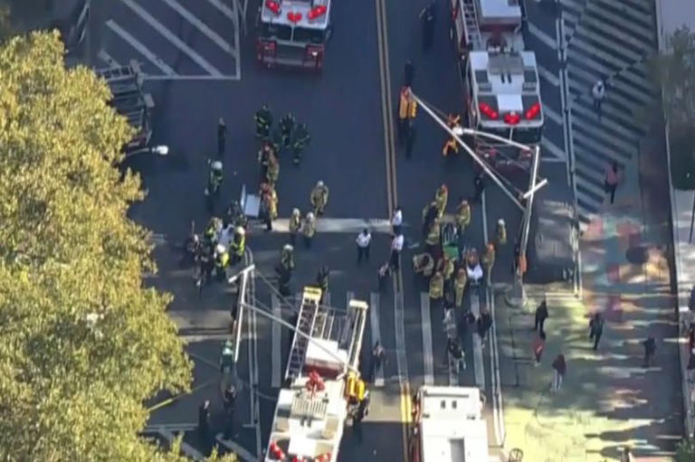 Bronx building collapse in New York caused by gas leak leaves rubble and debris everywhere