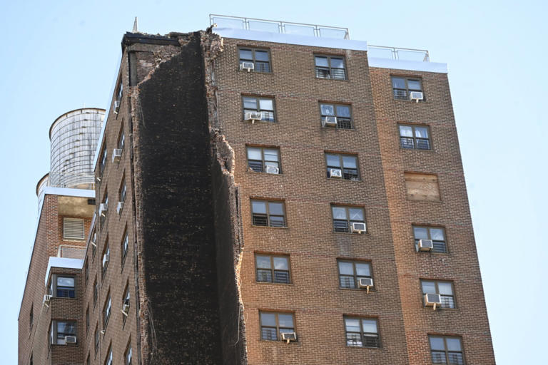 New York building partially collapses after gas blast