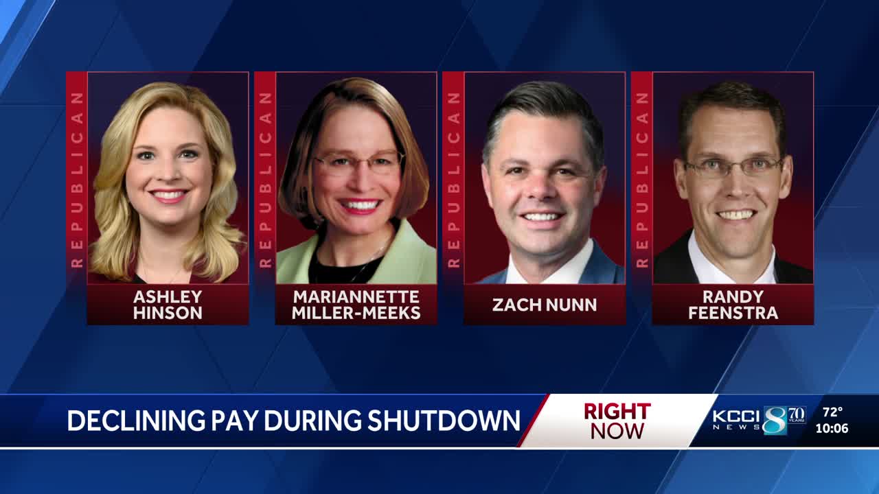 All 4 US Representatives from Iowa elect to forgo pay during shutdown