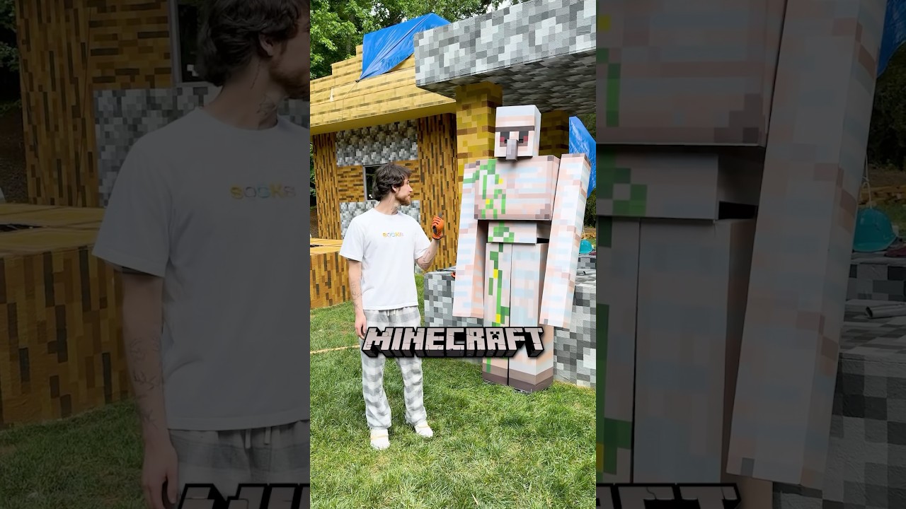 Real Minecraft iron golem