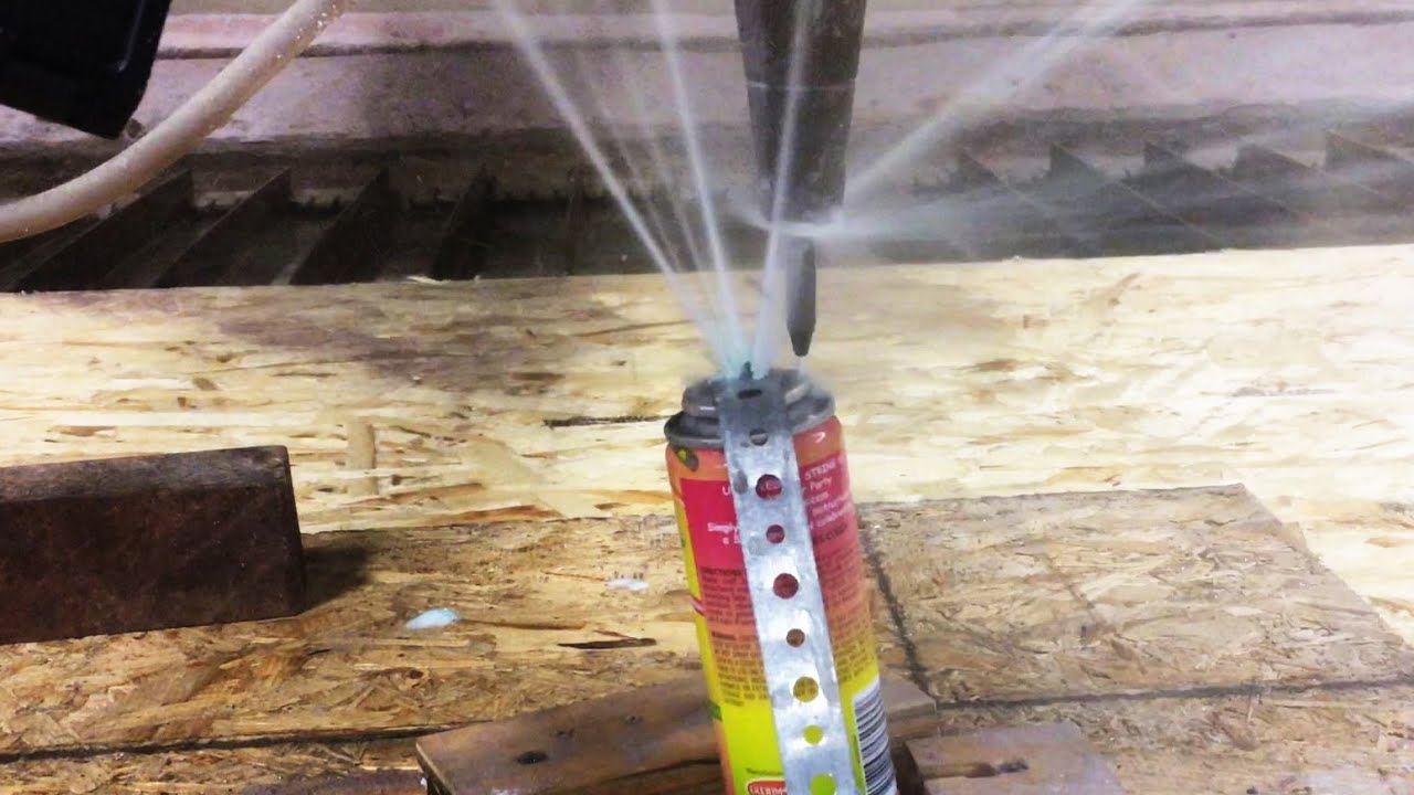 Silly string vs a waterjet