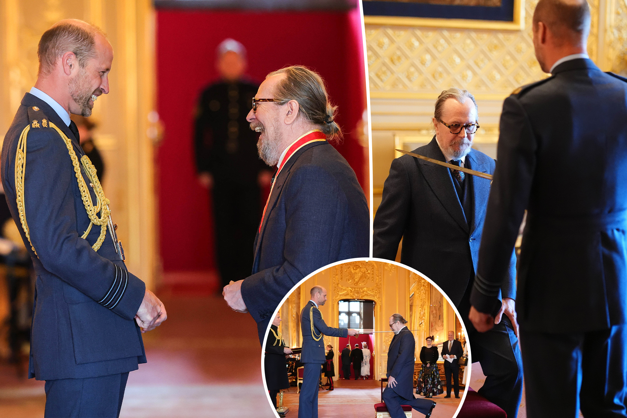 Prince William’s savage remark to Gary Oldman as he received his ...