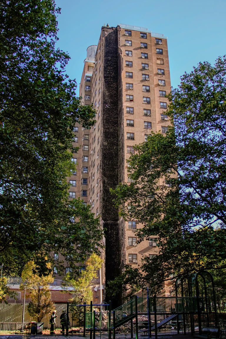 Investigation under way after 17-story New York apartment block partially collapses in suspected ...