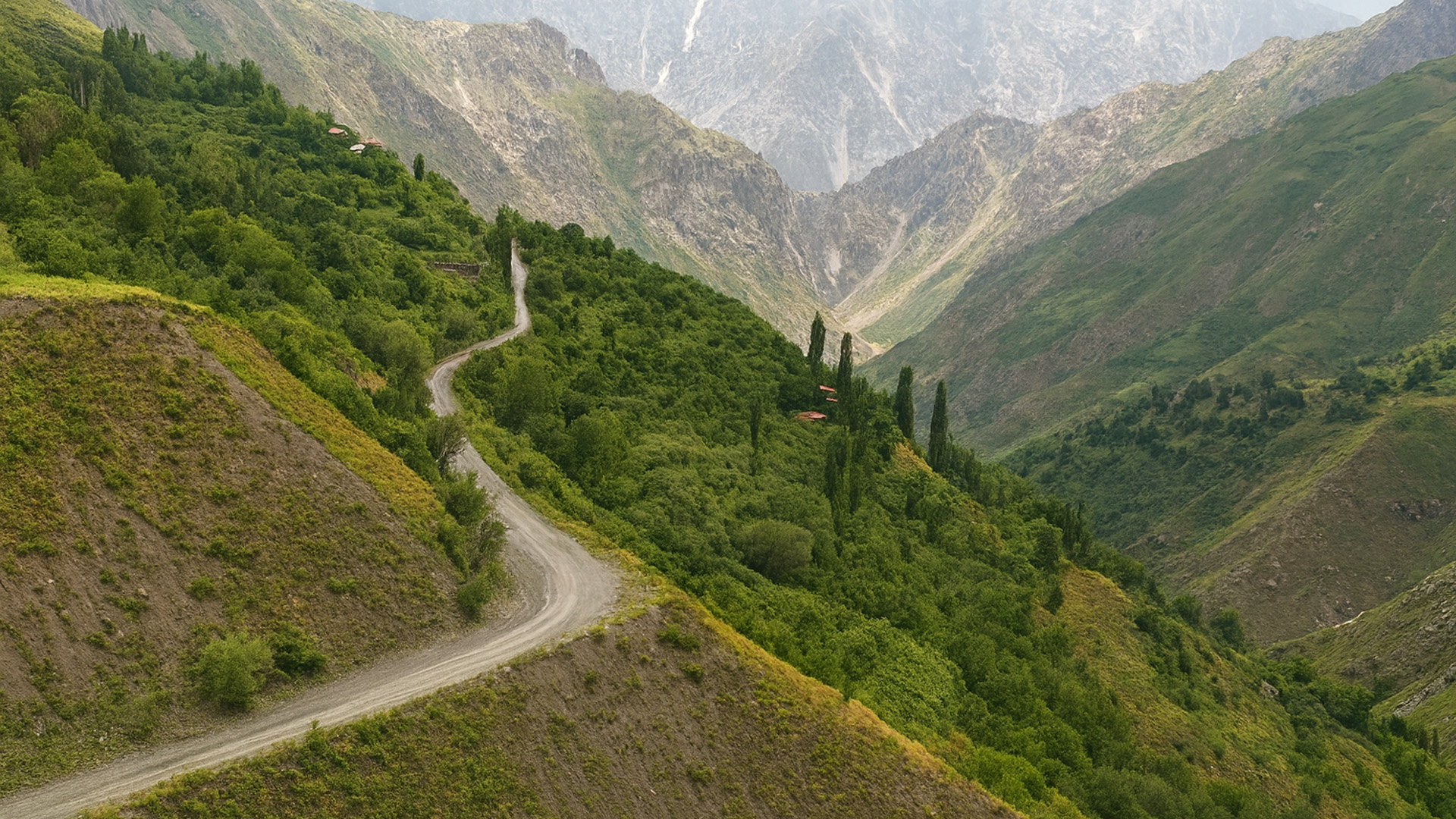 Rabot Valley Tajikistan – Winding Roads & Towering Peaks in 4K