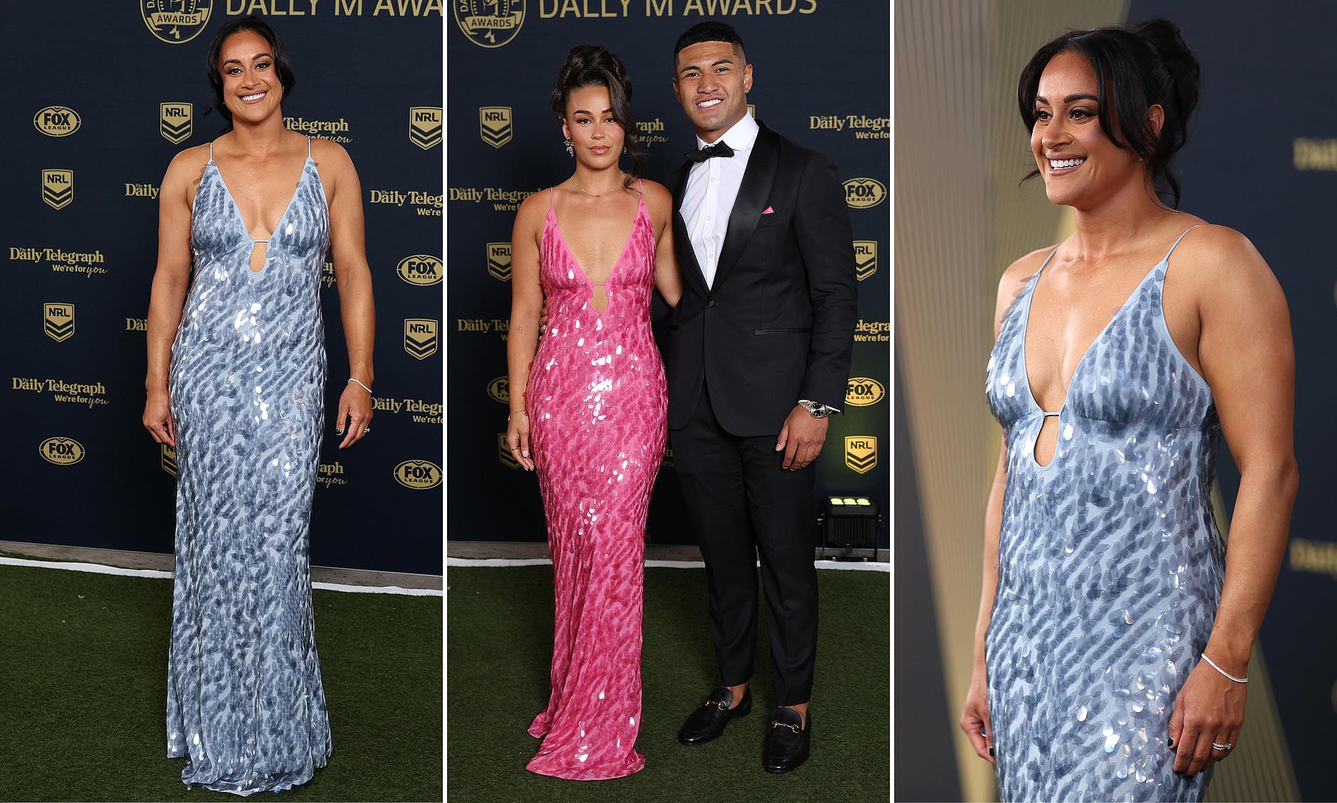 WAG and NRLW star wear the same frock to the Dally M Awards - so who ...