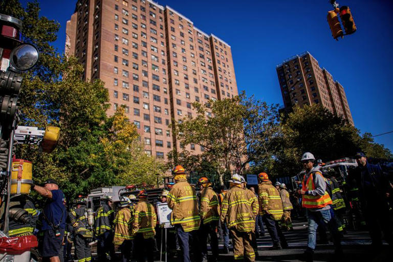 Bronx building collapse in New York caused by gas leak leaves rubble and debris everywhere