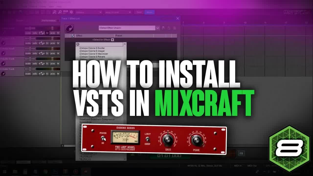 How to Install VSTs in Mixcraft 8