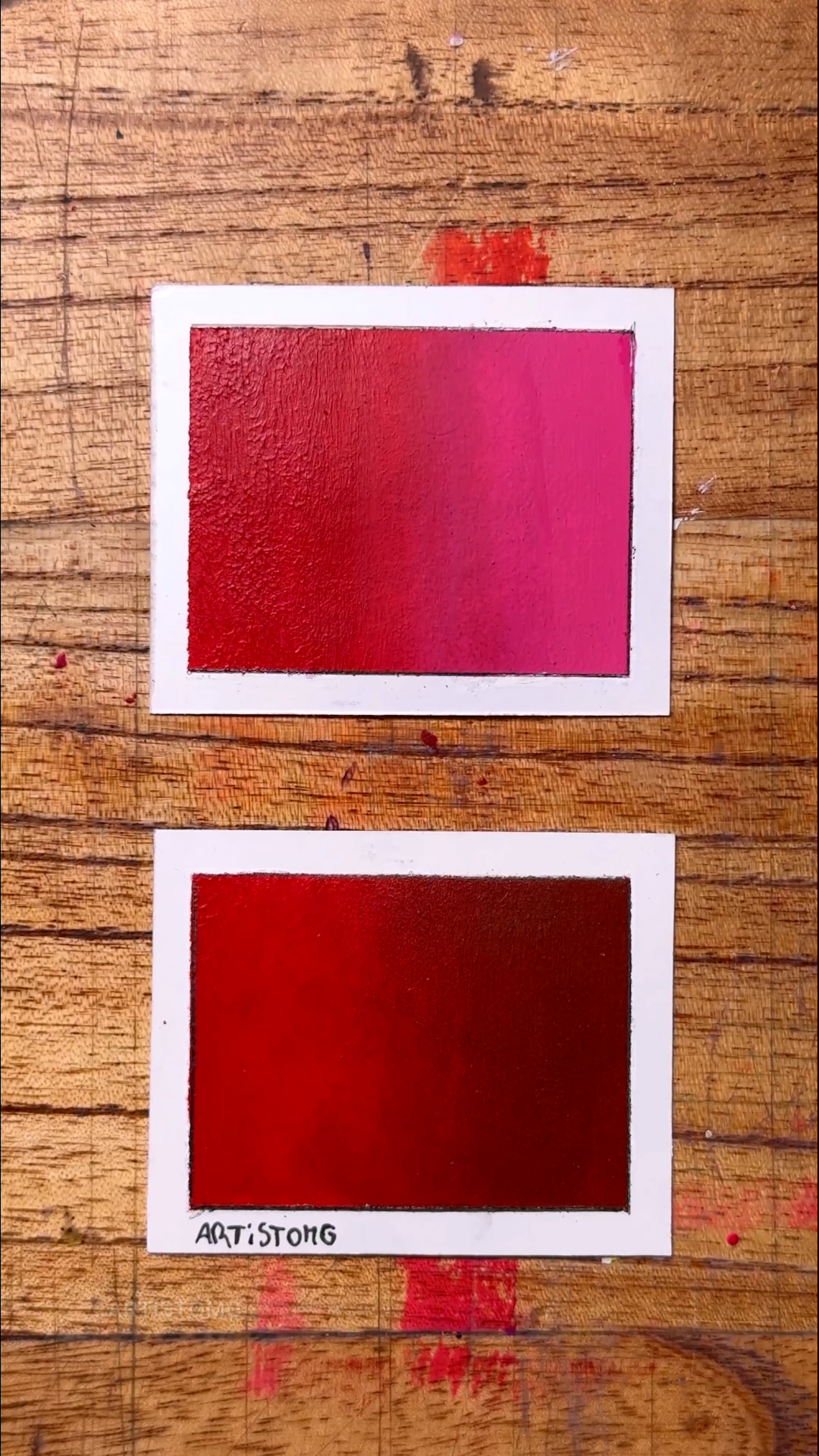 Crimson and Pink Gradient Blocks