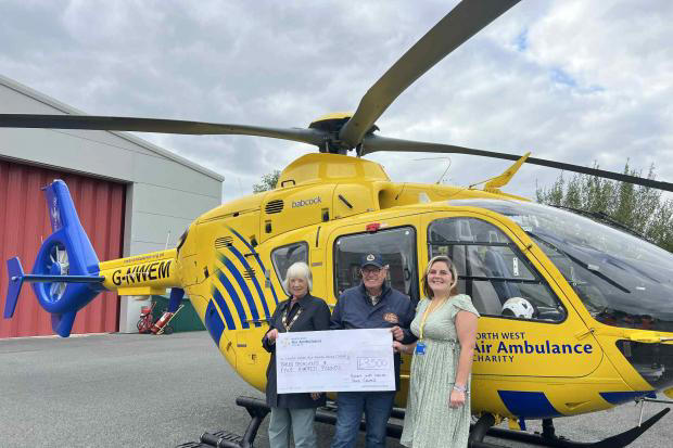 Dalton mayoral fundraiser donates £3,500 to air ambulance charity