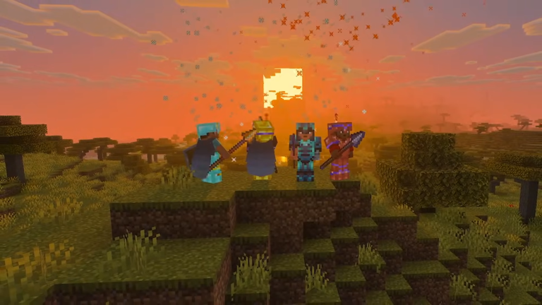 Nieuwe Minecraft-update 'Mounts of Mayhem' introduceert de speer