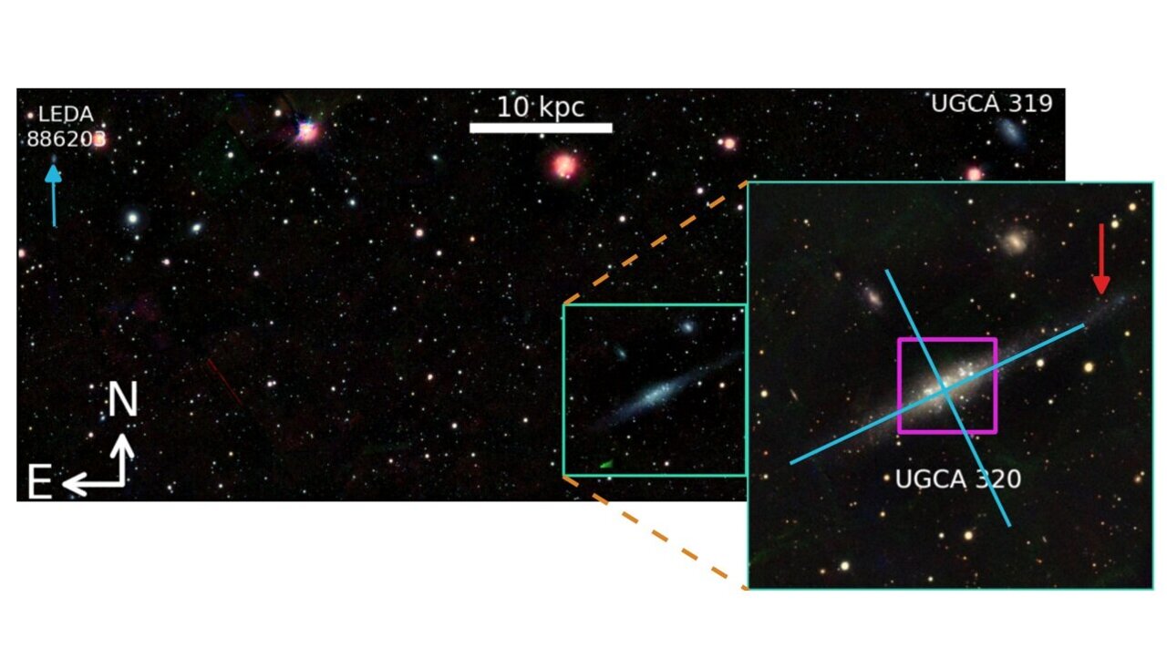 Multi-band observations explore nearby dwarf irregular galaxy UGCA 320