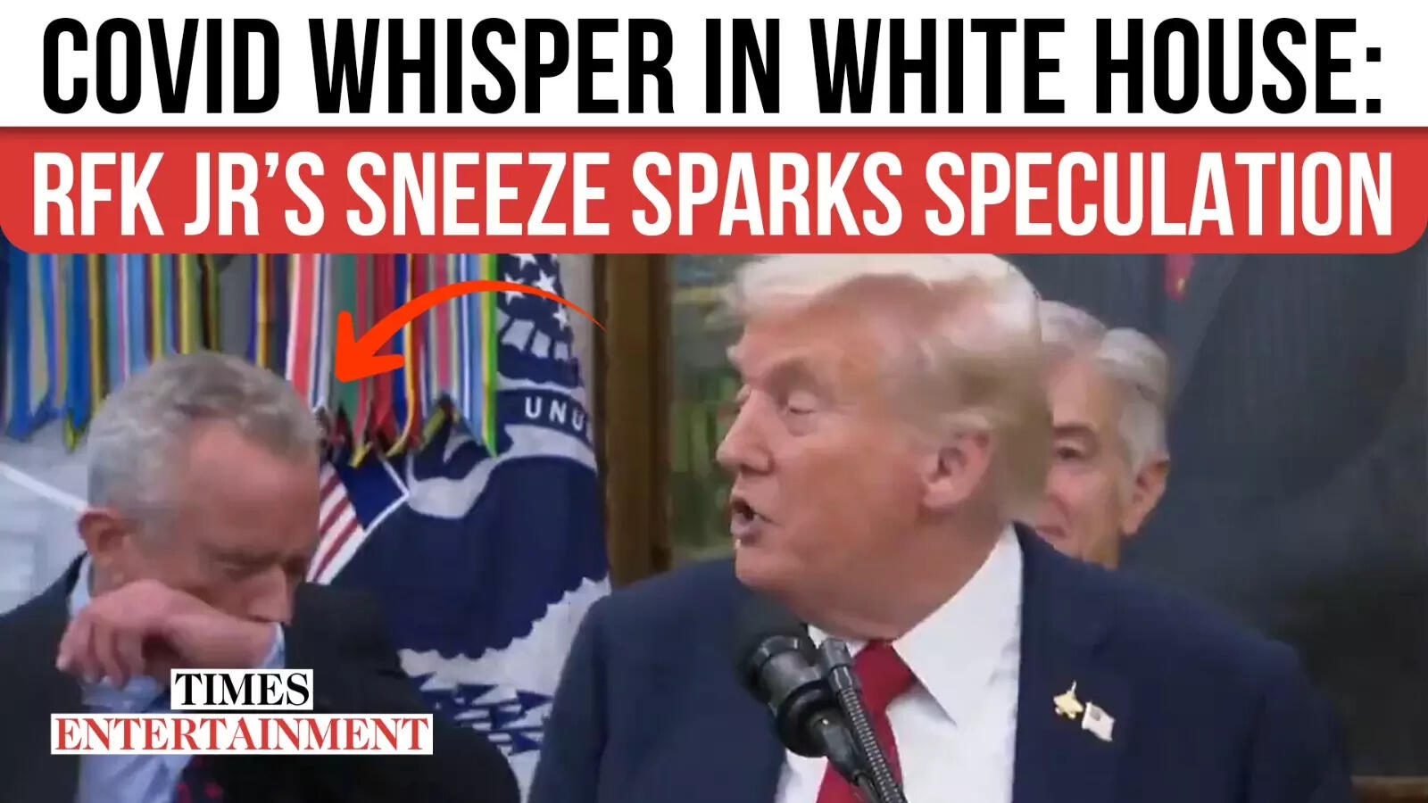 RFK Jr Sneezes Near Trump at Pfizer Briefing; Troubling Covid Joke ...