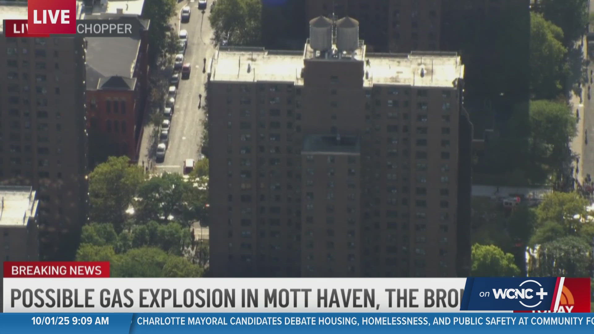 Reports of gas explosion, building collapse in New York City