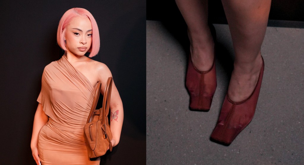 Ice Spice Opts for Mesh Square-toe Heels to Stella McCartney's Spring ...