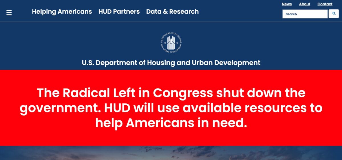 Government Website Officially Blames ‘Radical Left in Congress’ for ...