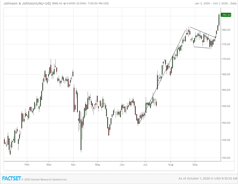 Headlines Boost Pharma Stocks. Charts of Pfizer, Johnson & Johnson ...