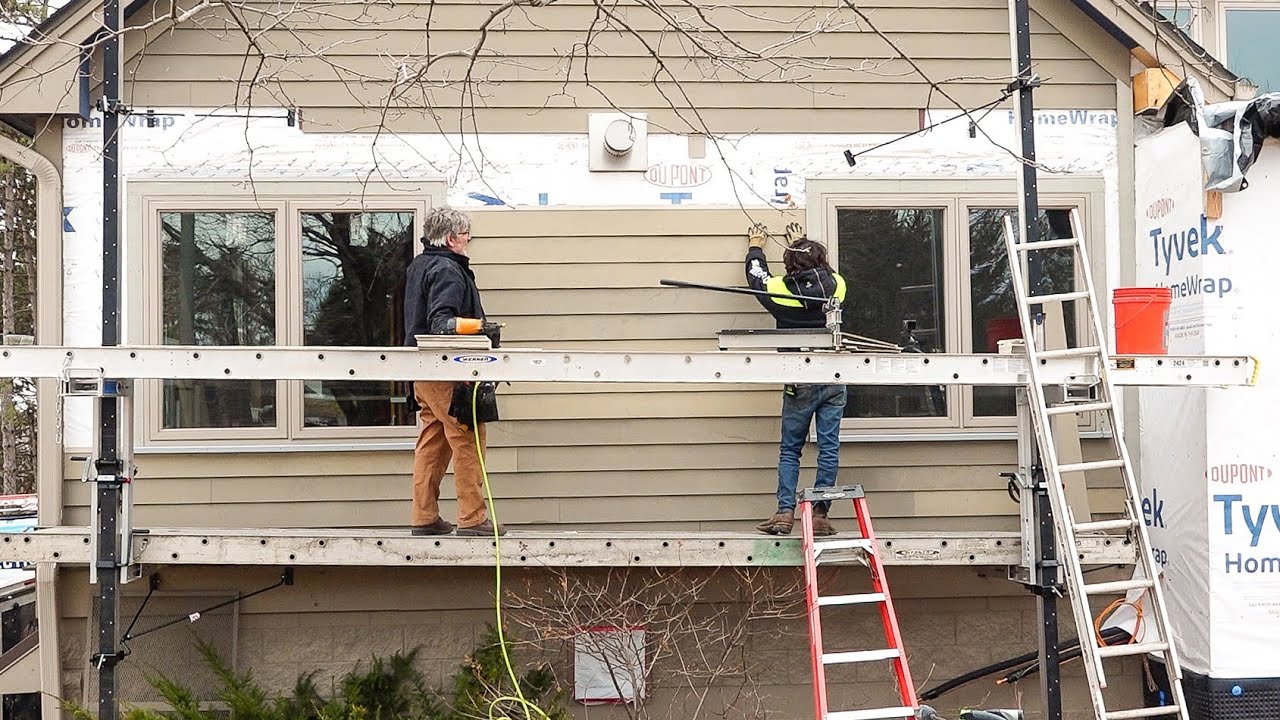 I transformed my great room with siding! 🛠️