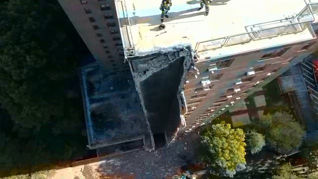 New York building partially collapses after gas blast