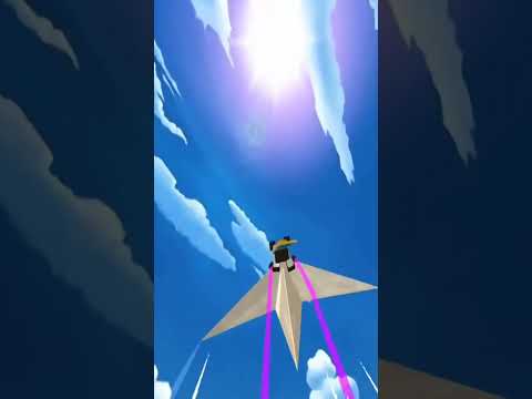 Paper plane flight in desert - Super Bear Adventure