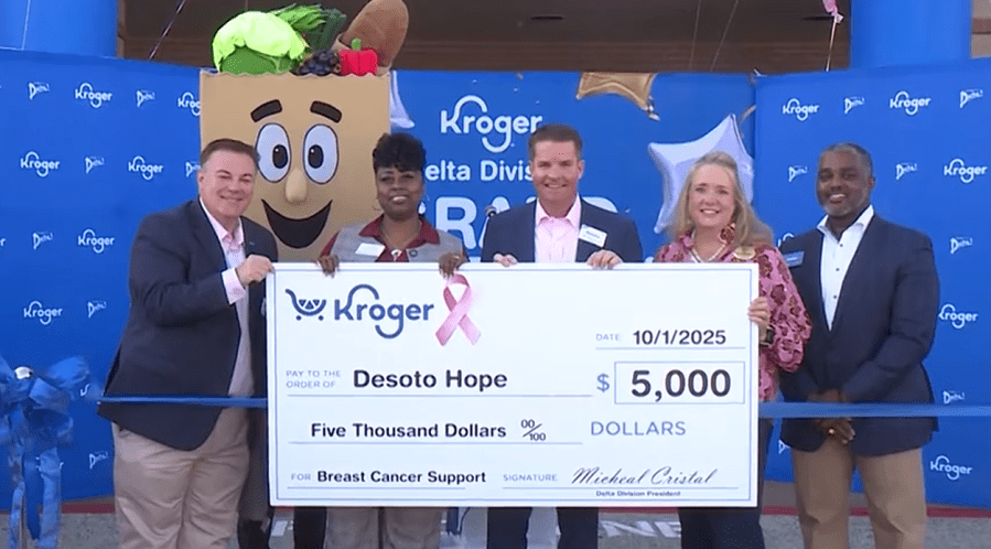 Kroger supports breast cancer group with donations