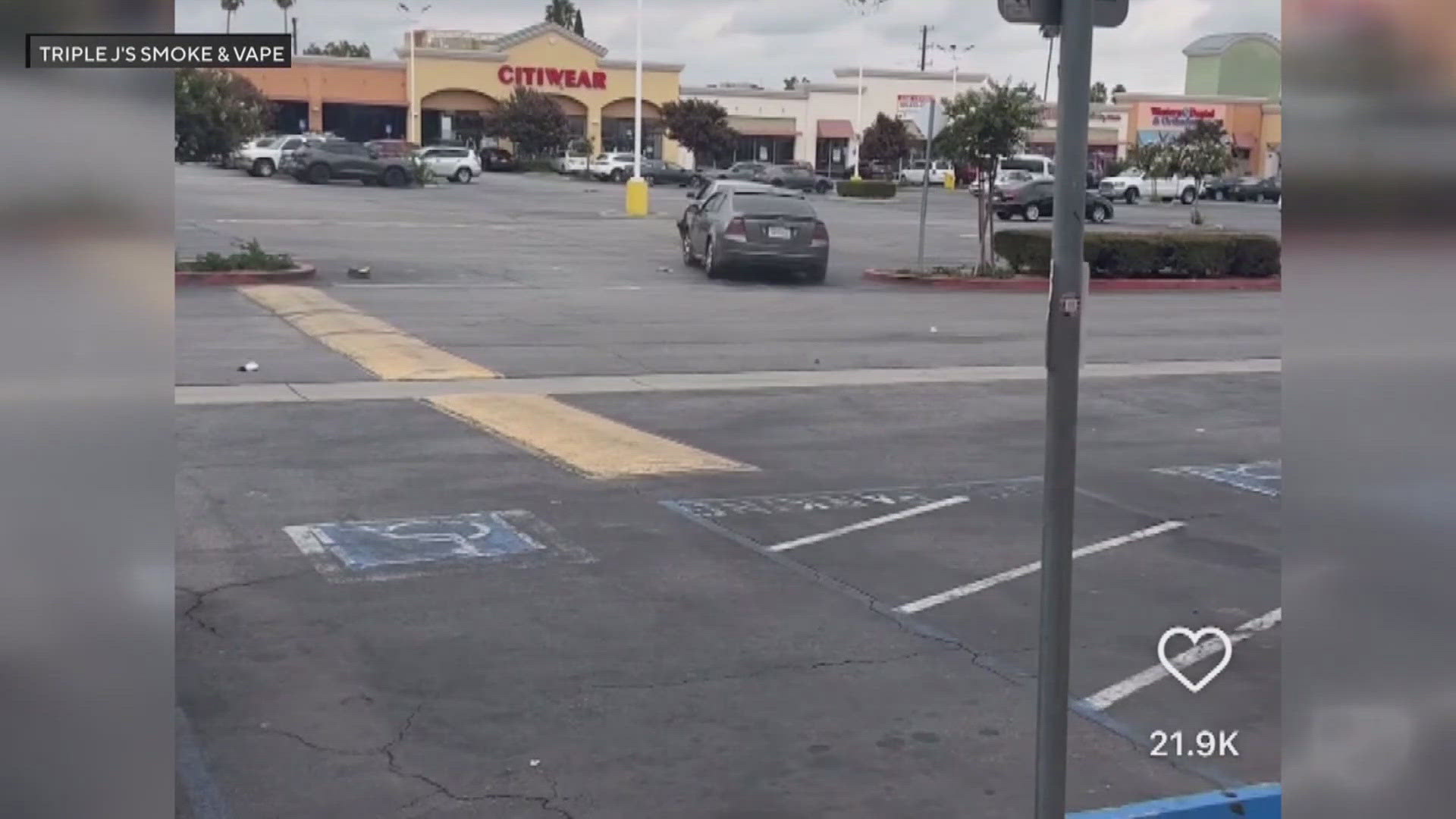 Road rage or a domestic dispute? Two cars crash into each other ...