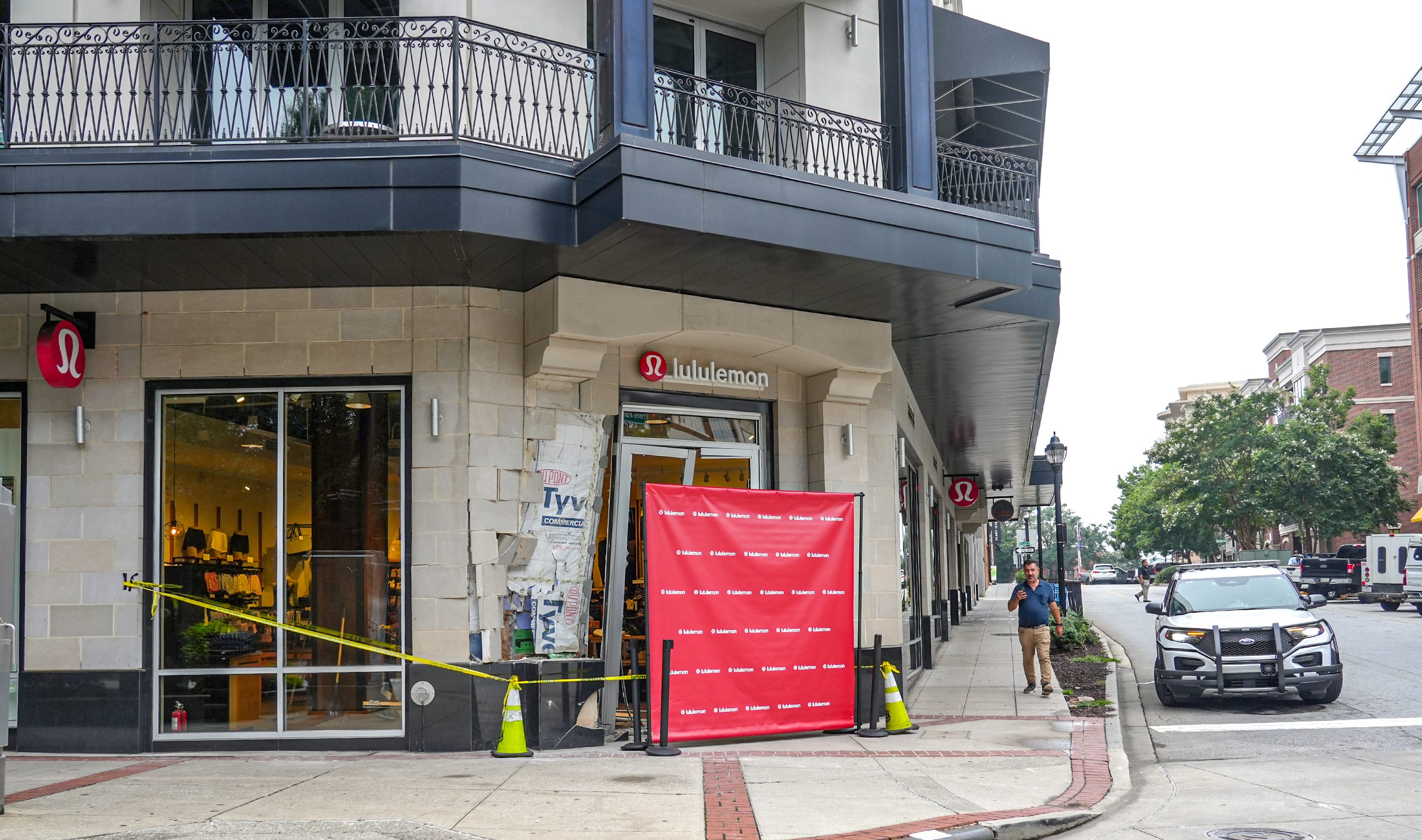 Greenville police identify suspect in Lululemon burglary, building damage