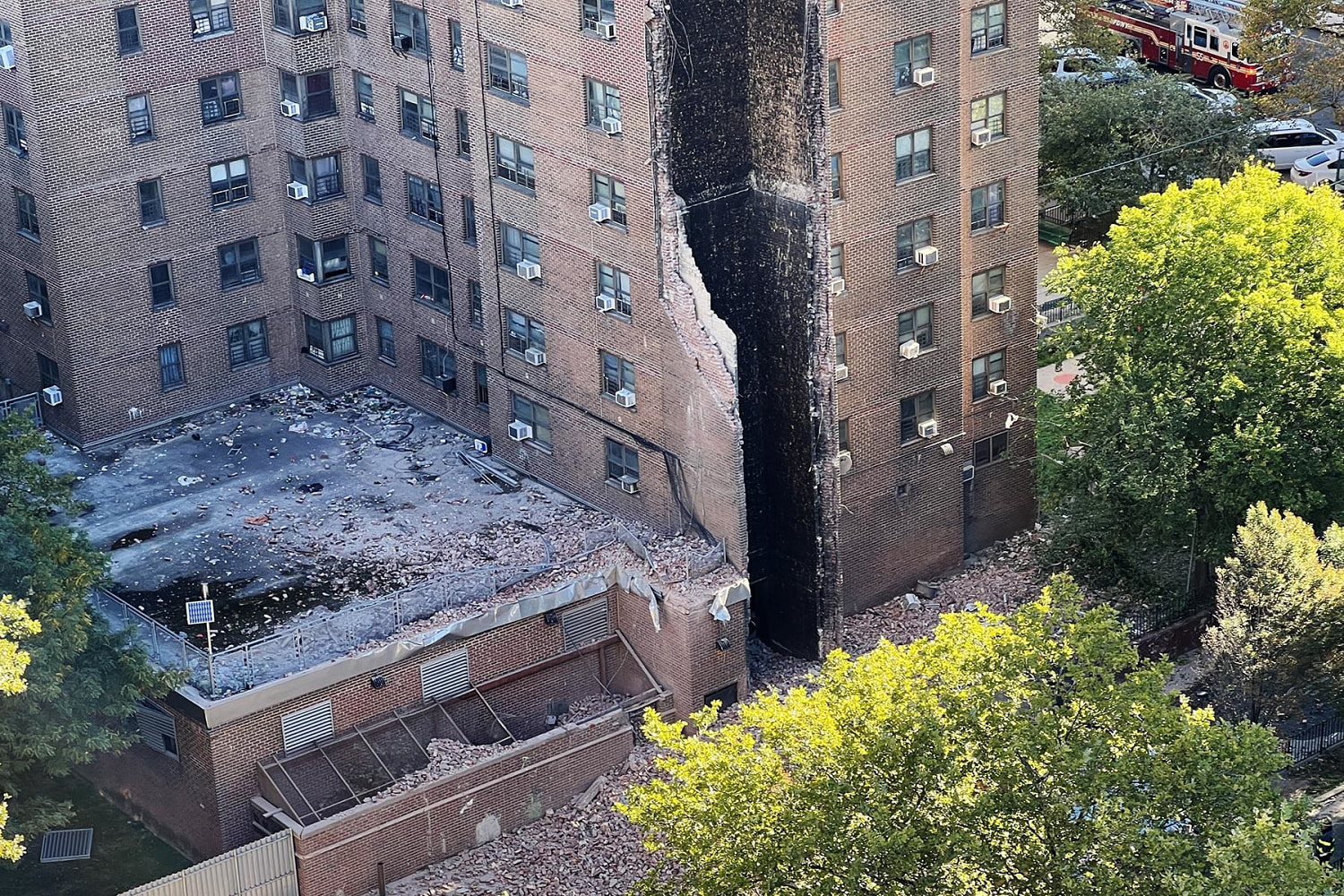 NYC apartment building partially collapses, ripping massive hole in ...